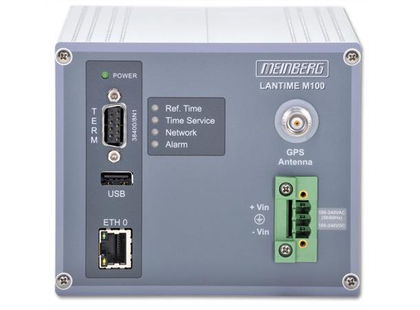 Meinberg LANTIME M100/GPS, DIN-rail, DC Eksl. GPS antenne - Adeptor AS