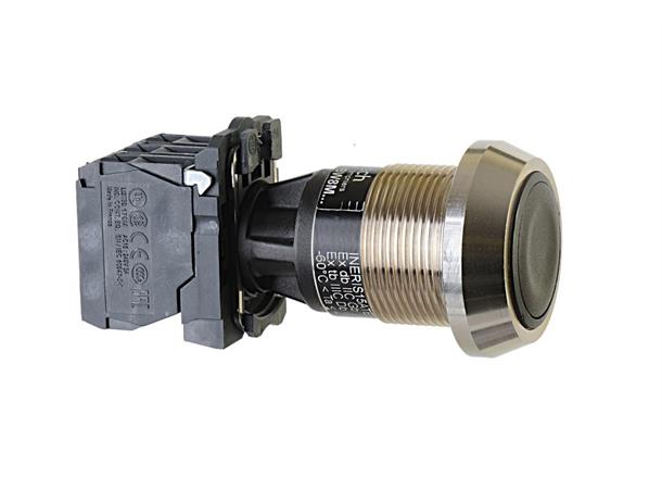 HarmAtex Exd Pushbutton, Red + NC Contact - Adeptor AS