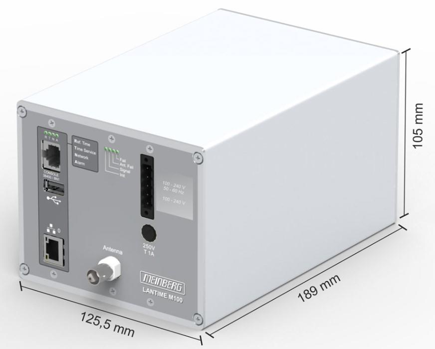 Meinberg LANTIME M150/GPS, DIN-rail Inkl. GPS antenne og 20m RG58 kabel ...